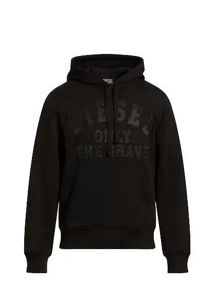 DIESEL Cotton French Terry Hoodie - Black