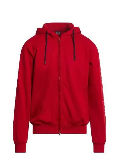 Paul & Shark Cotton Fleece Zip-up Sweatshirt - Red