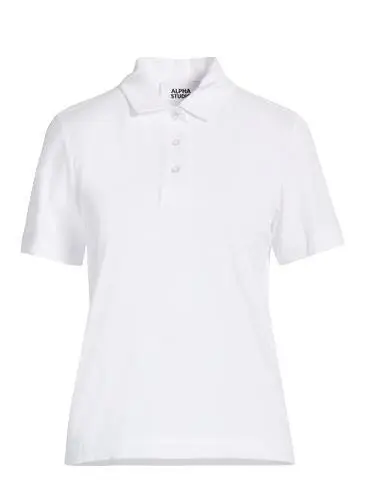 Alpha Studio Polo Shirt - White