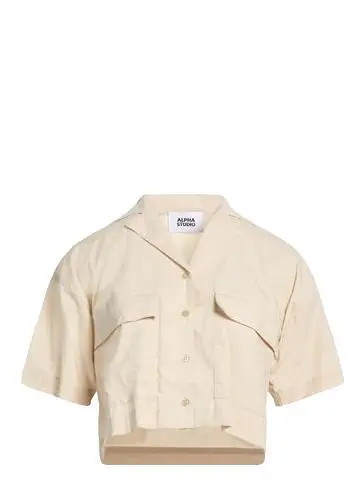 Alpha Studio Safari Shirt - Beige
