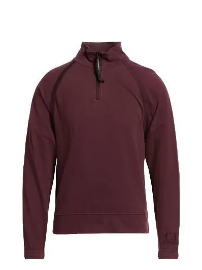 C.P. COMPANY French Terry Half-zip Sweatshirt - Red