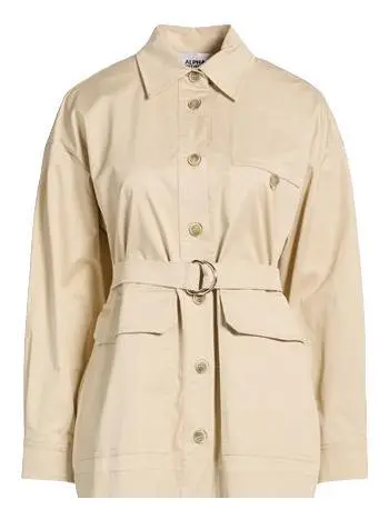 Alpha Studio Belted Twill Jacket - Beige