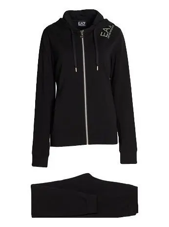 EA7 Cotton-elastane Tracksuit - Black