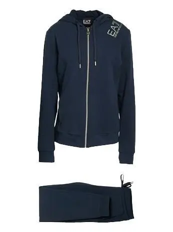 EA7 Cotton-elastane Tracksuit - Navy