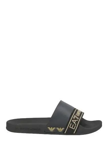 EA7 Rubber Slides - Black