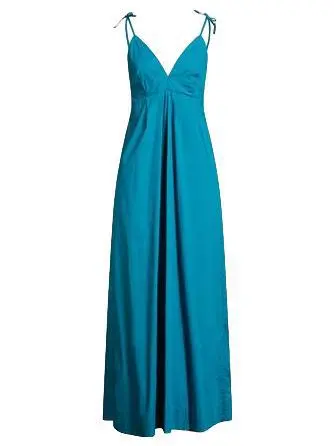 Alpha Studio Cotton Blend Maxi Dress - Green