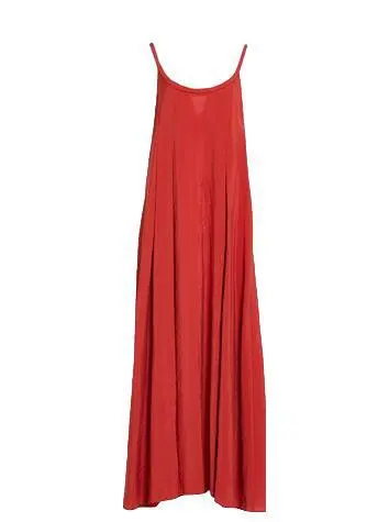 Alpha Studio Maxi Flared Dress - Red