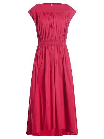 Liviana Conti Midi Asymmetric Dress - Magenta