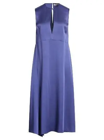 Liviana Conti Midi Dress In Acetate And Viscose - Blue