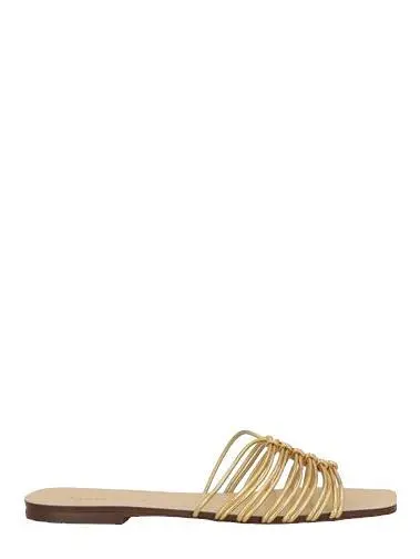 MARIA LUCA Leather Sandals - Gold