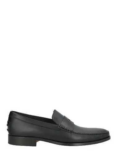 TOD'S Leather Penny Loafers - Black