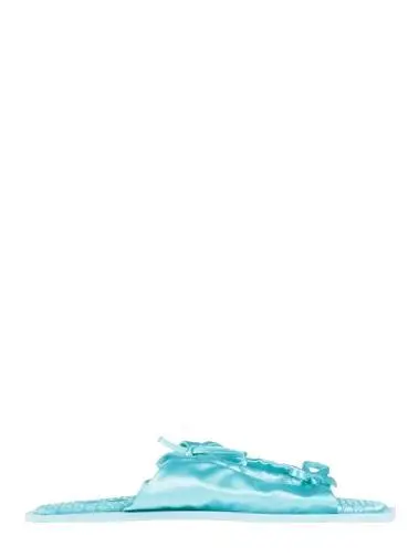 CARLOTHA RAY Satin Sandals - Azure