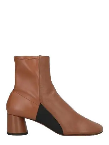 Proenza Schouler Leather Ankle Boots With Geometric Heel - Brown
