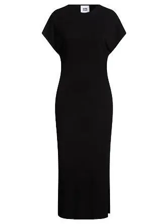 Alpha Studio Viscose Bodycon Midi Dress - Black