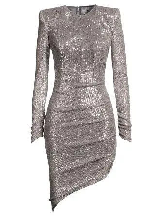 Elisabetta Franchi Sequin Embellished Midi Dress - Grey