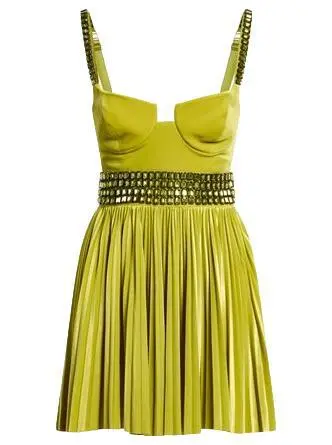 Elisabetta Franchi Mini Dress Polyester Blend - Green