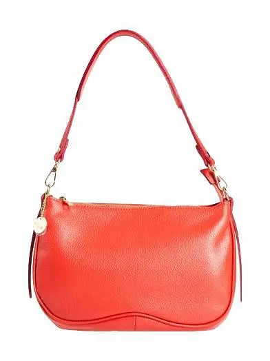 LAURA DI MAGGIO Leather Baguette Bag - Red