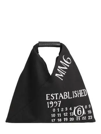 MAISON MARGIELA Handbag In Textile Fibers And Leather - Black