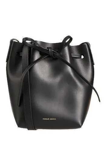 MANSUR GAVRIEL Mini Leather Cross-body Bucket Bag - Black