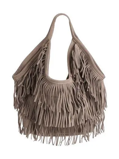 LAURA DI MAGGIO Leather Shoulder Bag - Grey
