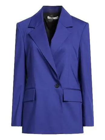 Liviana Conti Single-breasted Blazer With Flap Pockets - Blue