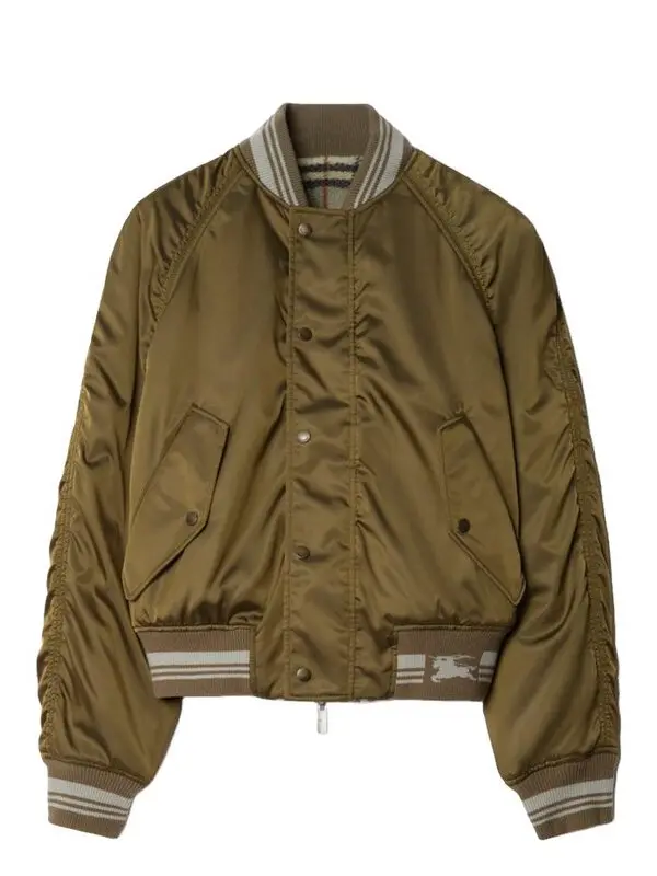 Burberry Reversible Nylon Bomber Jacket - Tent Green