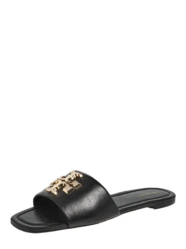 Tory Burch Eleanor Slides - Perfect Black / Gold