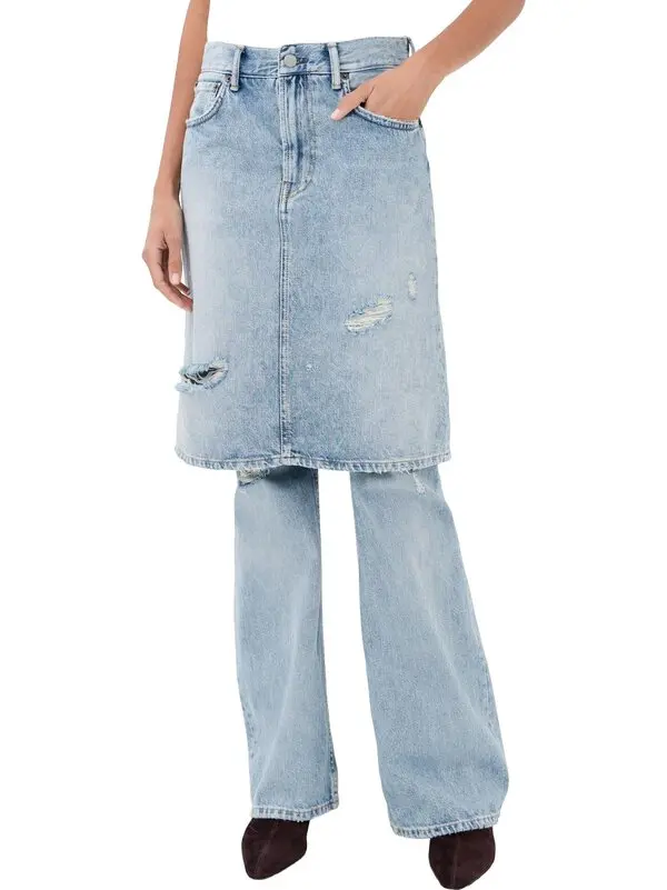 Acne Studios Mid-weight Denim Trousers - Light Blue
