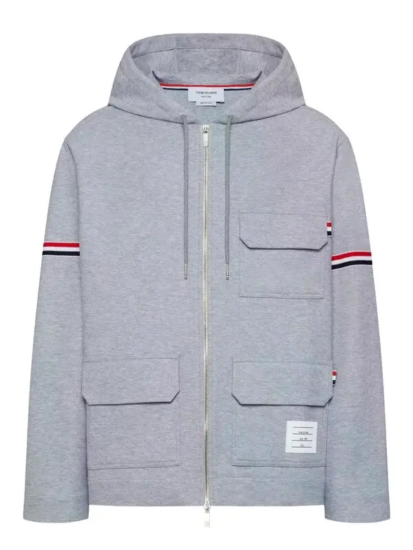 Thom Browne Hooded Jacket - Grey