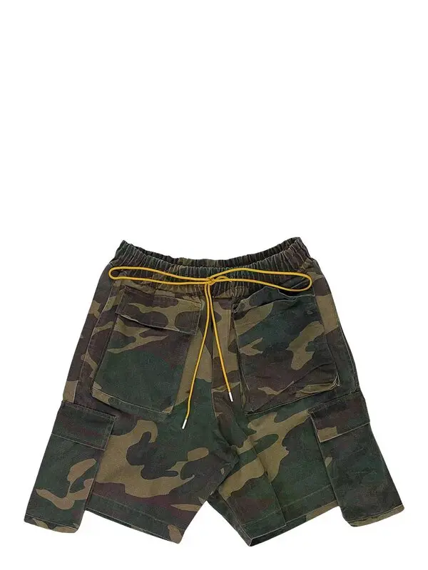 Rhude Camouflage Cargo Shorts - Green