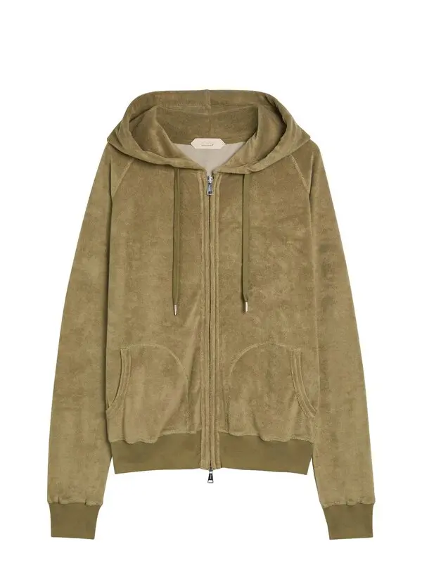 AURELIEN Hooded Terry Jumper - Khaki