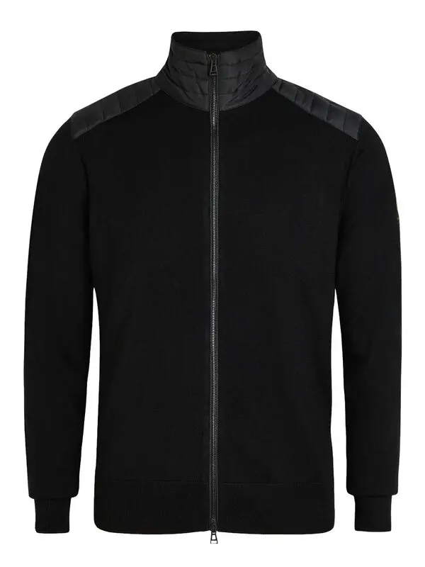 Belstaff Kelby Zip-up Wool-blend Cardigan - Black