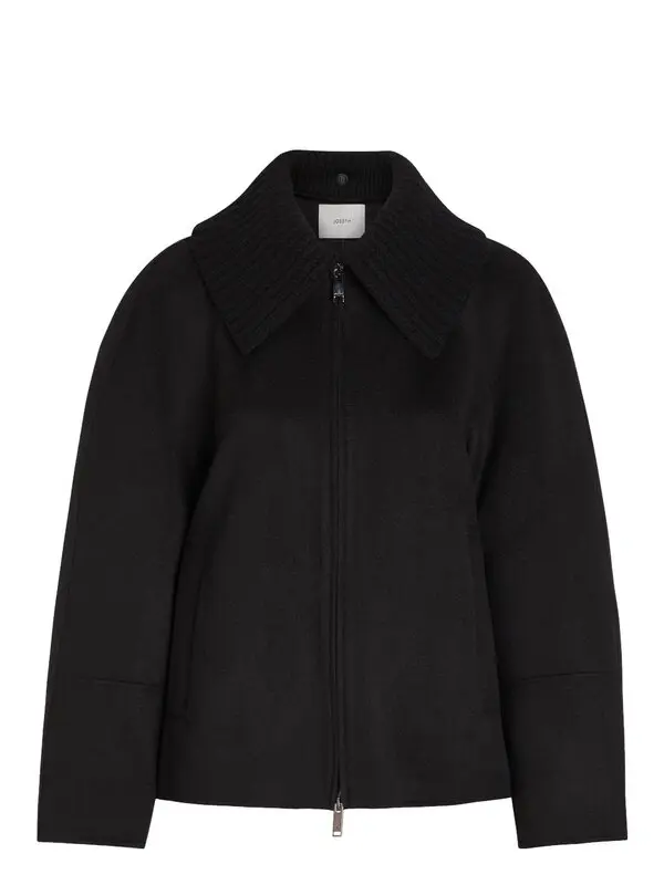 JOSEPH Cooksey Wool And Cashmere-blend Jacket - Black