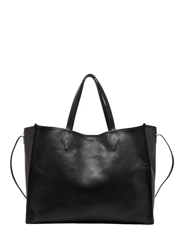 METIER Chameleon 41 Grained Leather Tote Bag - Black