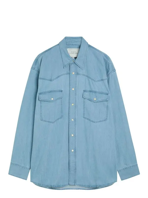 Studio Nicholson Denim Shirt - Blue