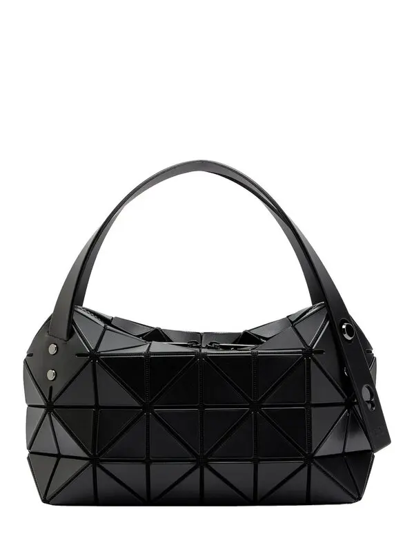 Issey Miyake Boston Small Faux Leather Top Handle Bag - Black