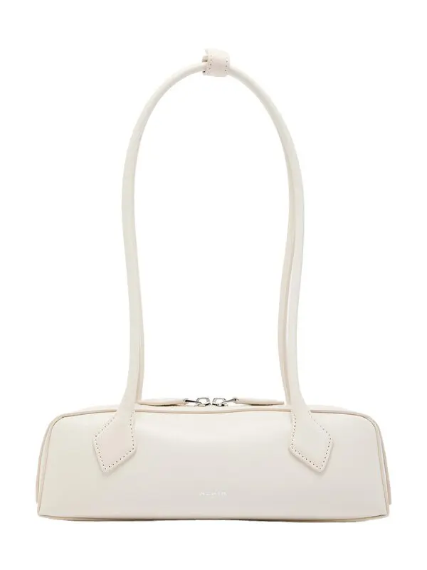 Alaïa Le Teckel Small Grained Leather Shoulder Bag - Ivory
