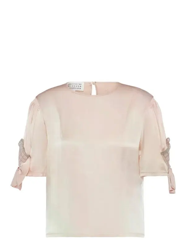 MAISON MARGIELA Tie-sleeve Top - Neutrals