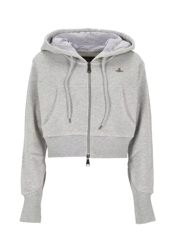 VIVIENNE WESTWOOD Hooded Striped Knitwear - Grey
