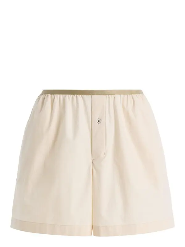 LEMAIRE Cotton-silk Boxer Shorts - Ivory