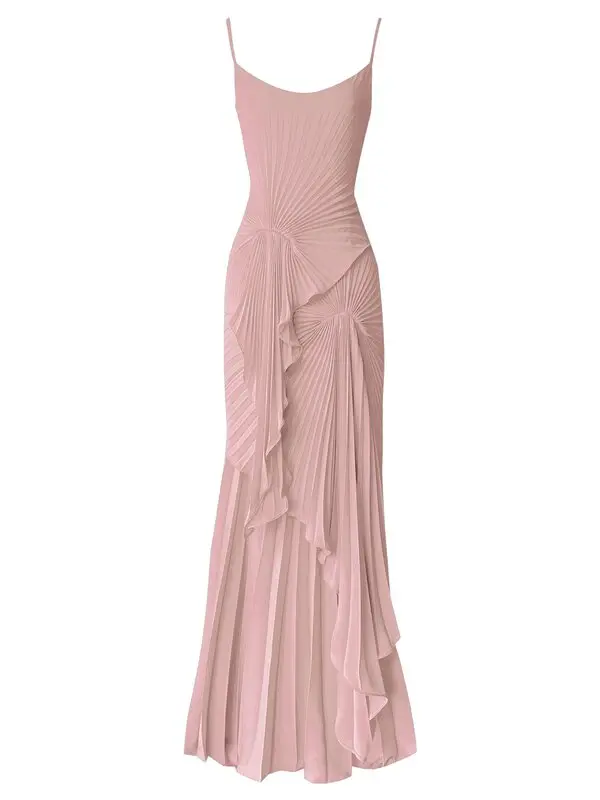 GEORGIA HARDINGE Torrent Georgette Maxi Dress - Pink