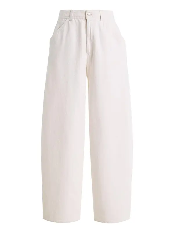 LEMAIRE Large Denim Pants - White