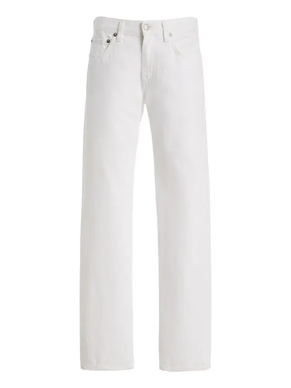 AGOLDE Rigid Low-rise Slim Jeans - White