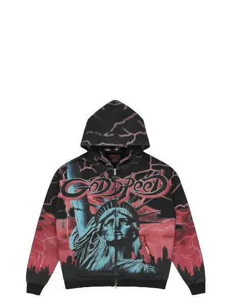 GODSPEED Voltage Zip V2 Hoodie - Red