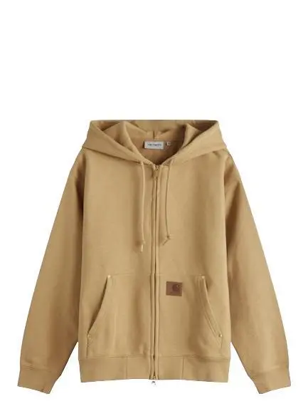 Carhartt Wip Hooded Eldon Sweat Jacket - Dusty Hamilton Brown