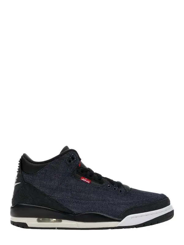 JORDAN 3 Retro Levi’s Indigo Sneakers - Denim/black/sail