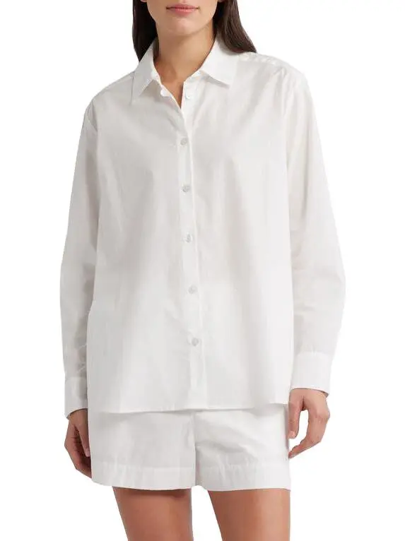 French Connection Rhodes Poplin Button-up Shirt - Summer White
