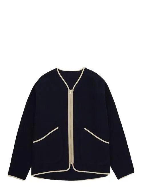 FORTELA Virgin Wool Jacket - Navy