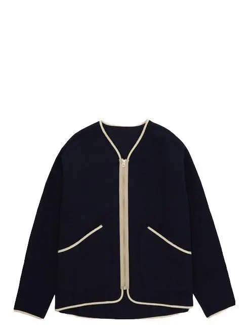 FORTELA Virgin Wool Jacket - Navy