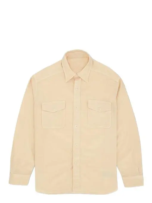FORTELA Cpo Twill Cotton Overshirt - Milk